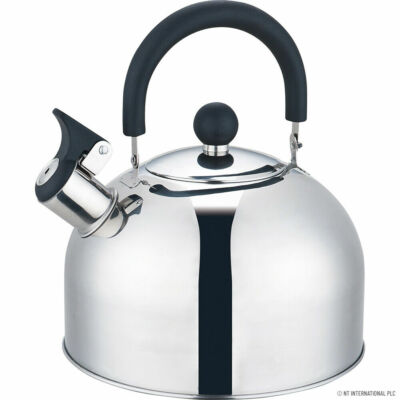Whistling Kettle PRIMA Stainless Steel 2.5 Ltr Phenolic Handle ...