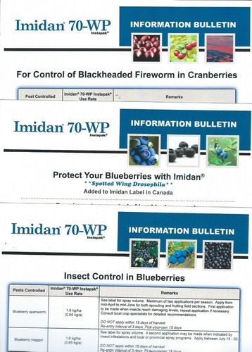 Farm Insecticide Data Sheet - Gowan - Imidan 70-WP - Blueberries c2015 ...