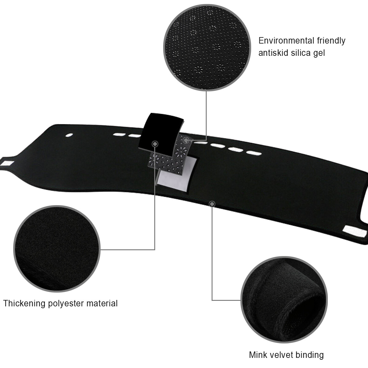 Car Dash Cover Dashboard Mat Carpet for Chevy Silverado/Tahoe/Suburban ...