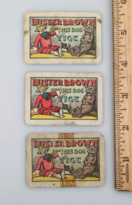 Three Small Buster Brown and His Dog Tice Playing Cards | eBay
