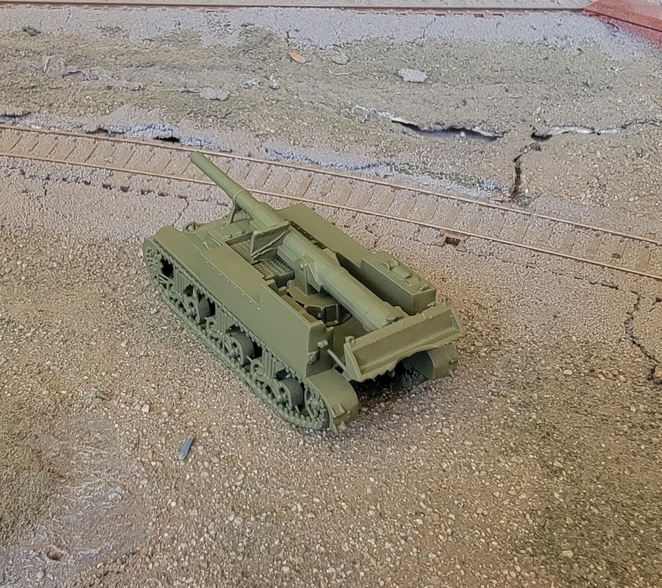One HO 1/87 scale WW2 US Army M12 Gun Motor Carriage-- basic model | eBay