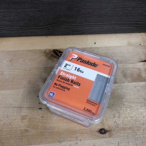 Paslode Nailer Straight Finish Nails Galvanized Chisel Point 2" x 16 Ga ...