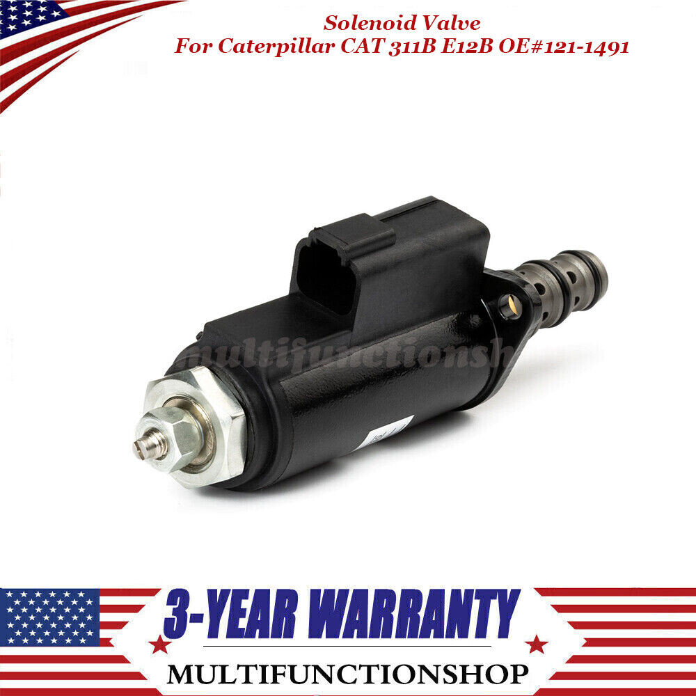 Solenoid Valve For Caterpillar CAT 311B E12B E315C E320B E325 1211491 ...