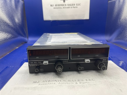 BENDIX/KING KX 155 P/N 069-1024-43 28 VDC WITH GLIDE/SLOPE WITH FAA ...
