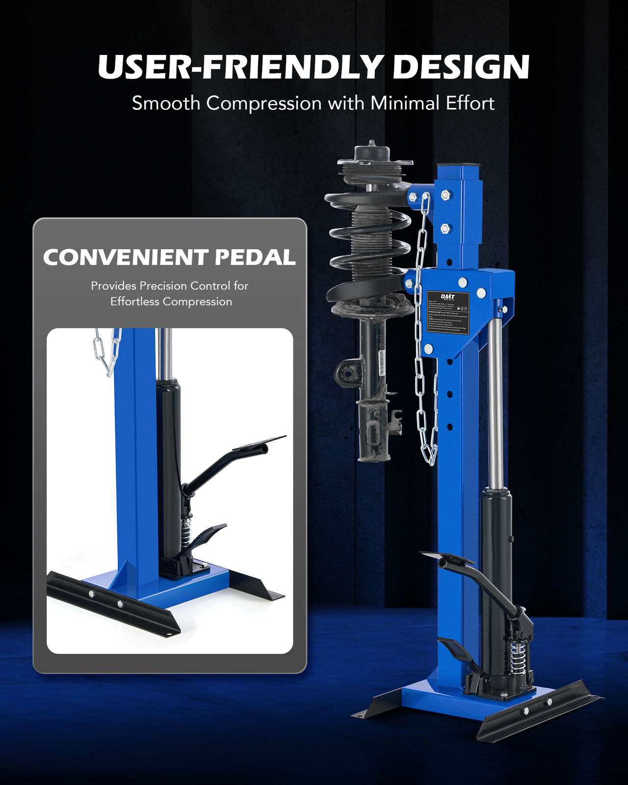 OMT Strut Coil Spring Compressor Hydraulic Compressor Tool with 4 ...