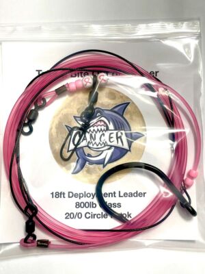 Shark Fishing Deployment Fishing Leader - 18ft long - 800lb | eBay