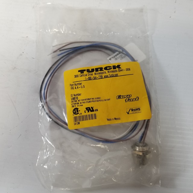 Turck FK 4.4-0.5 Connector 4-pin Female U9510 Fast Ship for sale online ...