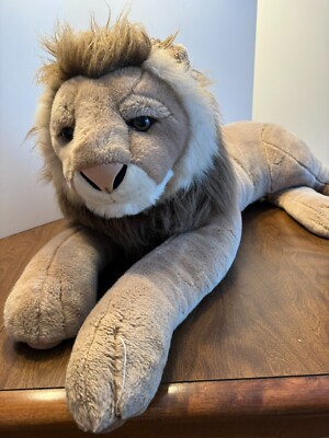 Vintage People Pals Jumbo Large Lion Plush Stuffed Animal 40+" Inches ...