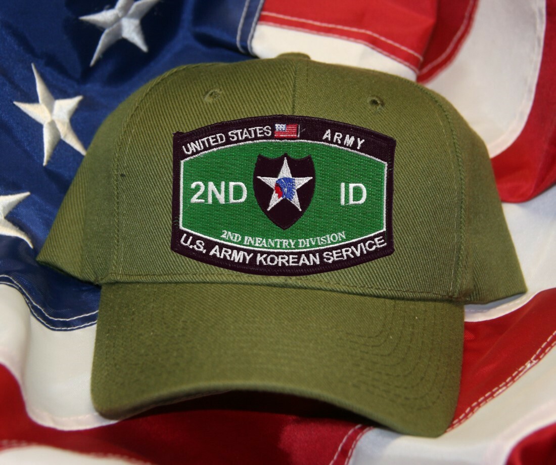 2ND INFANTRY DIVISION HAT PATCH CAP ID KOREAN SERVICE KOREA PIN UP US ...
