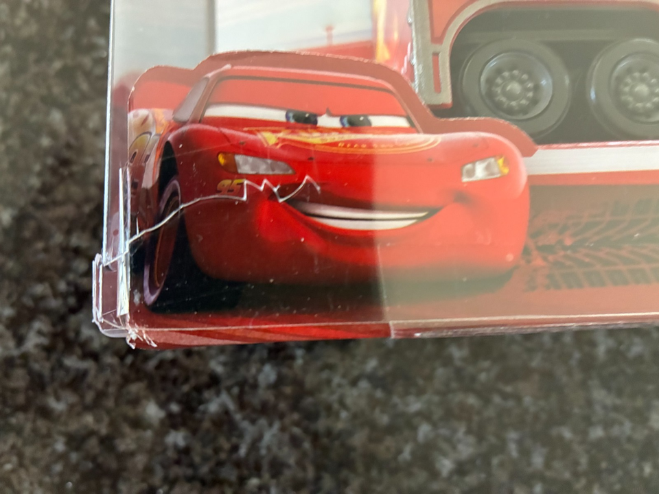 Disney Pixar Cars HAULER Jerry Recycled Batteries damaged package ...
