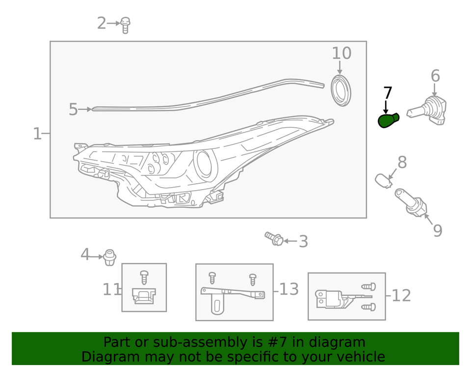Genuine Toyota Signal Lamp Bulb 90981-15028 | eBay