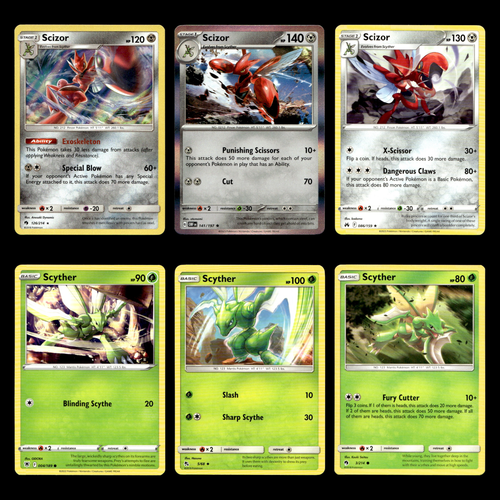 Scizor Holo Card 126.0 Sun Moon Lost Thunder Pokemon Cards Collection ...