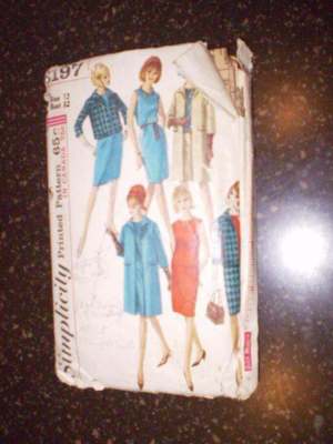 6197 Vintage Simplicity Sewing Pattern 12 Dress Blouse Skirt Coat | eBay