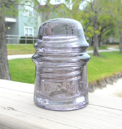 NICE PURPLE CD 121 W.G.M.CO TOLL STYLE GLASS INSULATOR (V) | eBay