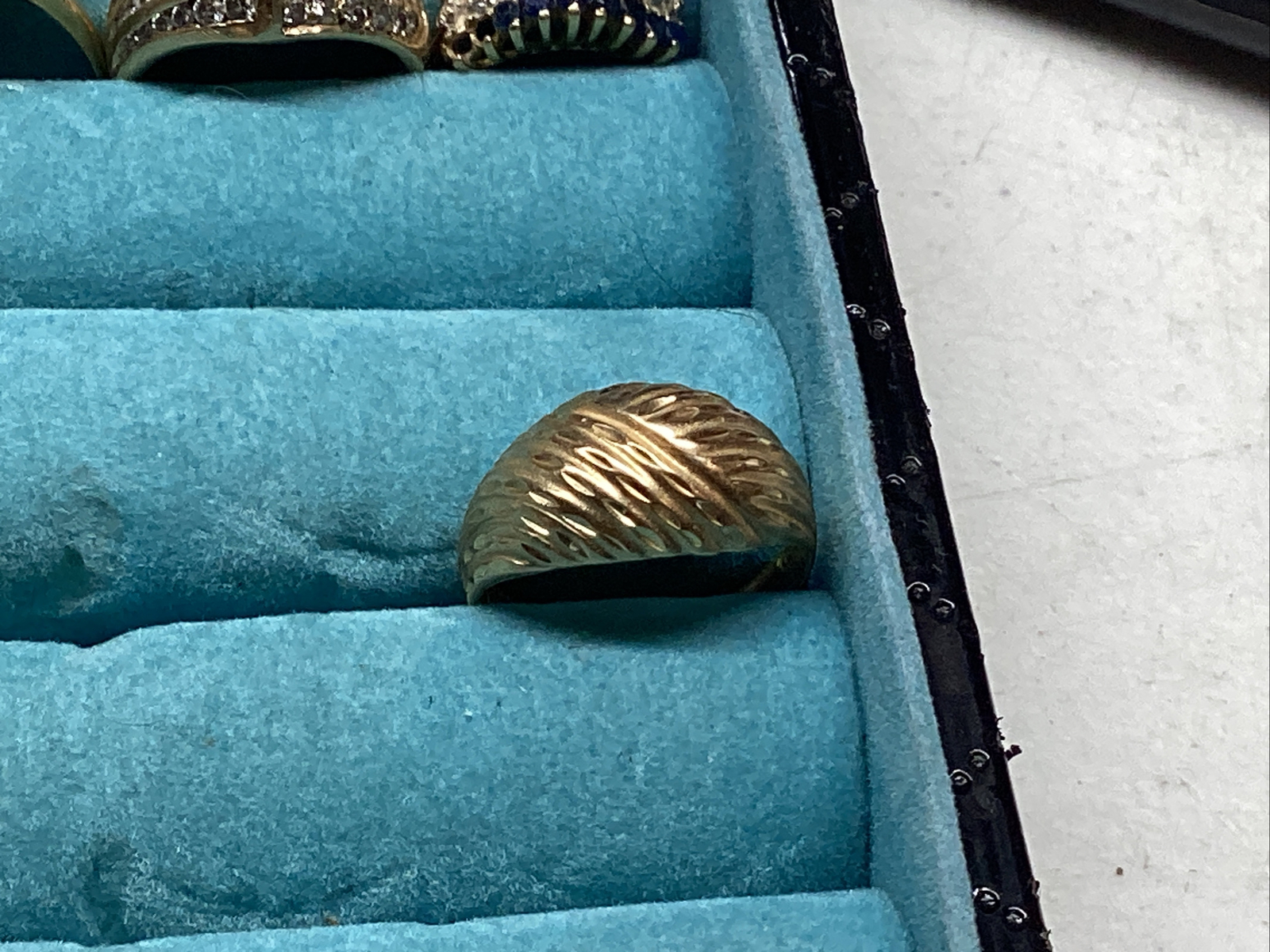 14k Estate Solid Gold Signed Marked Ring Finger Men’s… - Gem