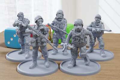 Stalker Soldiers Bravo - 3D Printed Minifigures - Post Apocalyptic ...