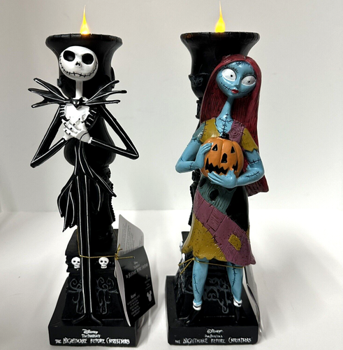Nightmare Before Christmas Jack & Sally Flickering LED Candle Holders ...