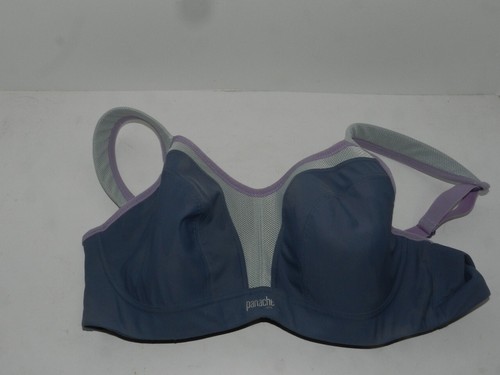 Panache sport 5021 36D gray/lavender trim full busted support lined ...