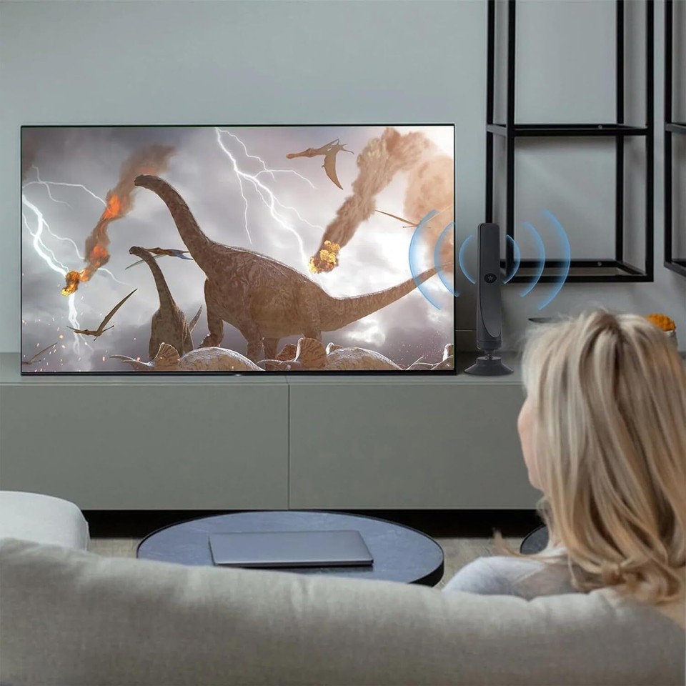 4K Rewave Antena, TV Antenna, Suction Cup TV Antenna Plug Play 3m Cable ...