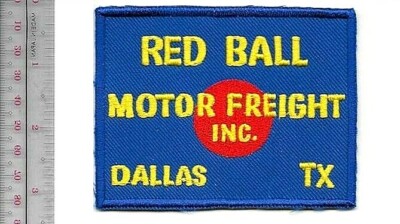 Trucking Red Ball Motor Freight Inc. Dallas, Texas Patch No Tariff | eBay