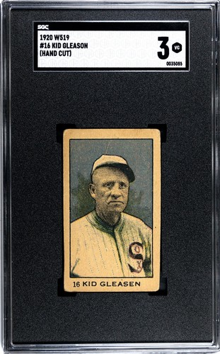 1920 W519 #16 Kid Gleason SGC 3 – Highest Graded – Black Sox Manager ...