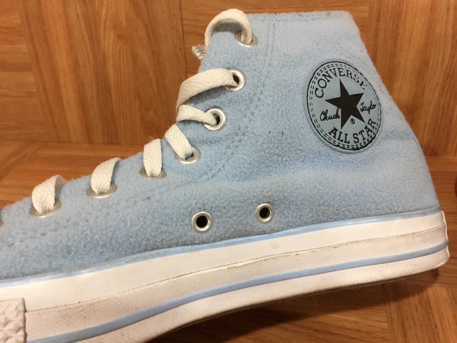 RARE🔥 Converse Chuck Taylor Hi Fleece Baby Blue Plus… - Gem
