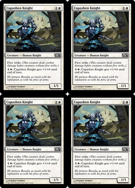 MTG - 4x CAPASHEN KNIGHT - M14/Core Set 2014 (C) | eBay