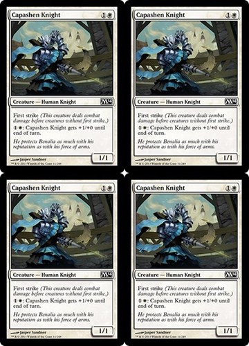 MTG - 4x CAPASHEN KNIGHT - M14/Core Set 2014 (C) - Picture 1 of 1