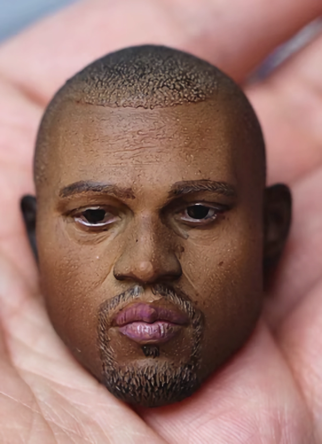 Custom 1/6 Kanye West Head Sculpt For Hot Toys Phicen COOmodel Male ...