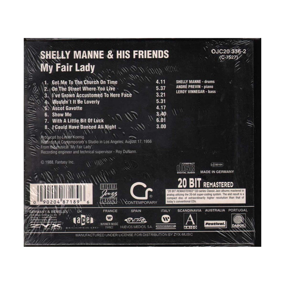 Shelly Manne & His Friends CD My Fair Lady Digipack Sealed ...