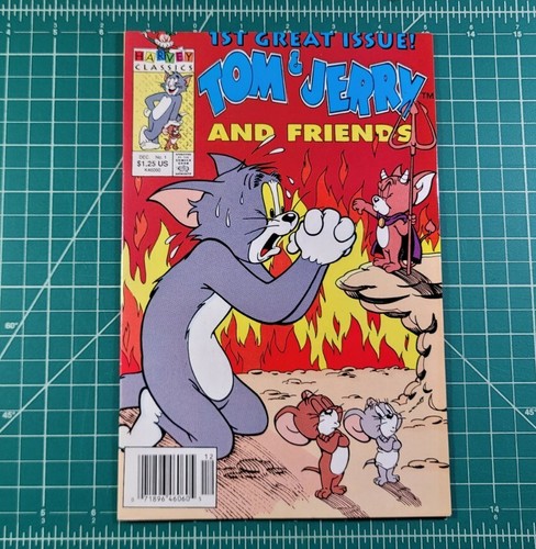 Tom & Jerry and Friends #1 (1991) Newsstand Harvey Comic Book Carl ...