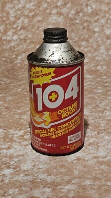 Vintage 104 Octane Boost Racing Car Fuel Concentrate 12 Ounce Can NOS ...