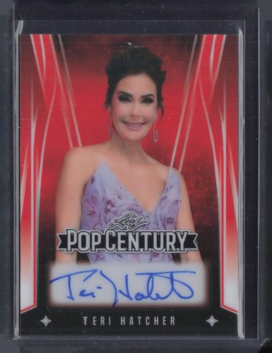 2025 Leaf Pop Century Prismatic Red Teri Hatcher 2/2 Auto Autograph | eBay