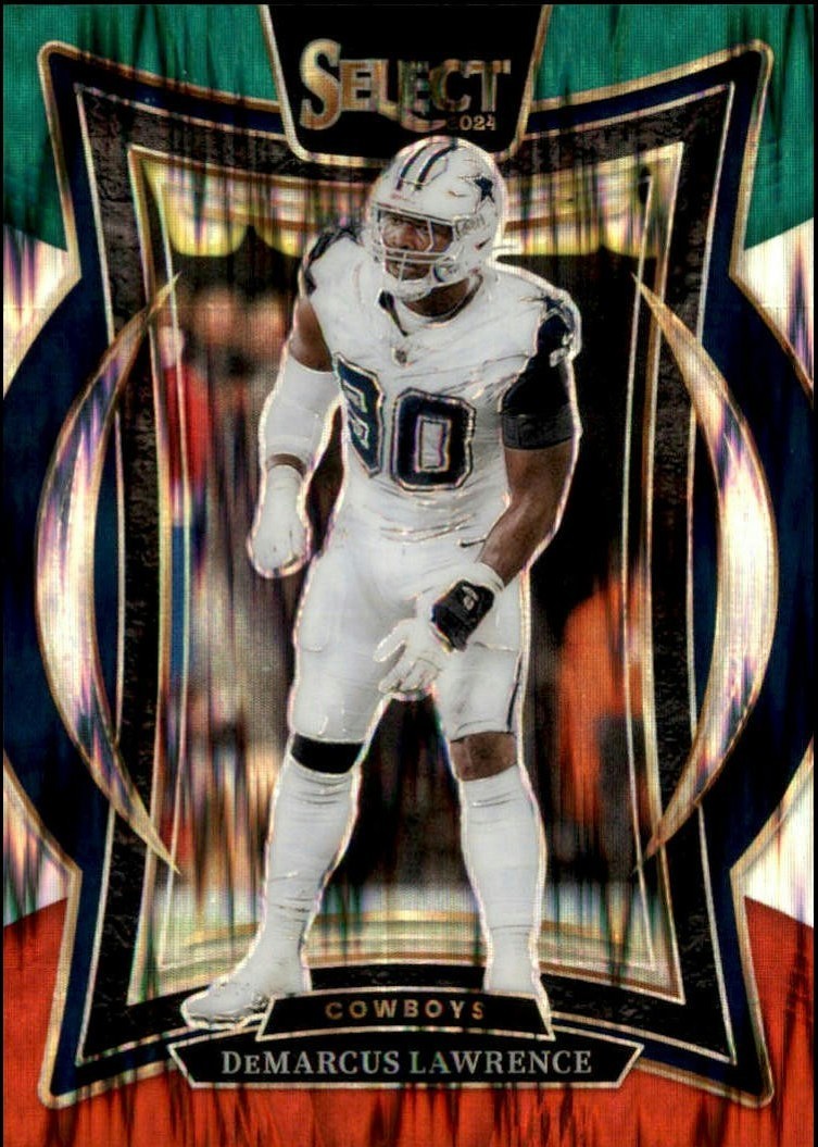 2024 Panini Select - Concourse DeMarcus Lawrence #47 Green & Red Shock ...
