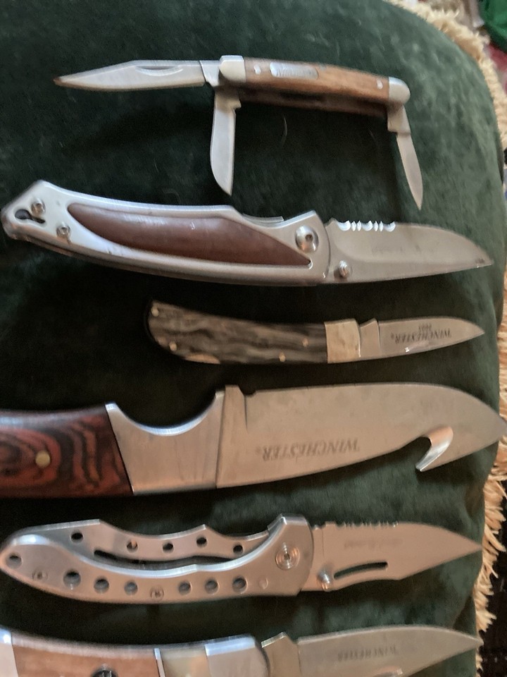 Winchester Pocket Knives Mixed 11 Pocket Knives INFO PIC 4 Pocket Knife ...