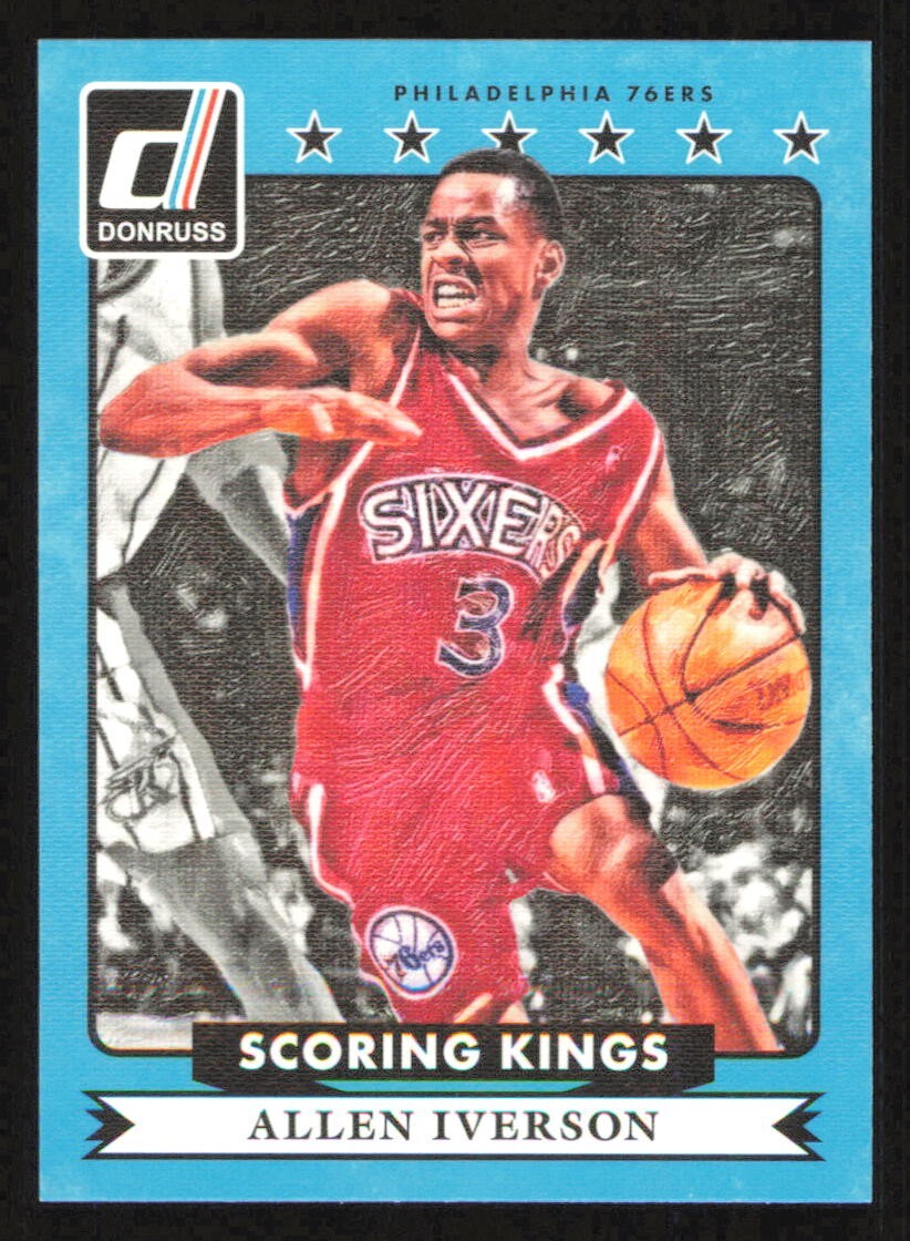 2014 Donruss ALLEN IVERSON Basketball card PHILADELPHIA 76ERS #4 | eBay