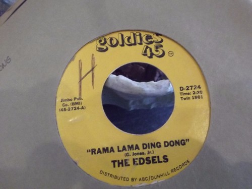 45$ THE EDSELS RAMA-LAMA-DING DONG / BELLS ON GOLDEN 45 | eBay