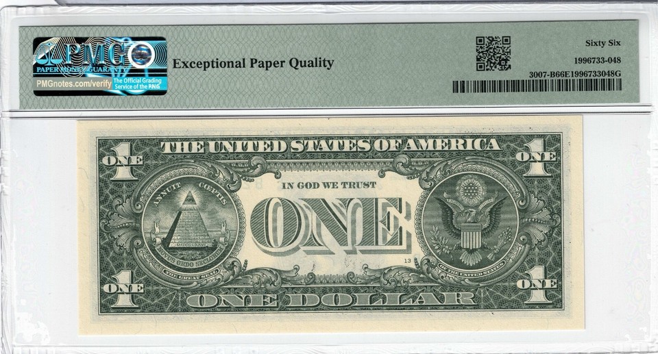 2021 $1 FEDERAL RESERVE NOTE NEW YORK NY - REPEATER SERIAL B25172517B ...