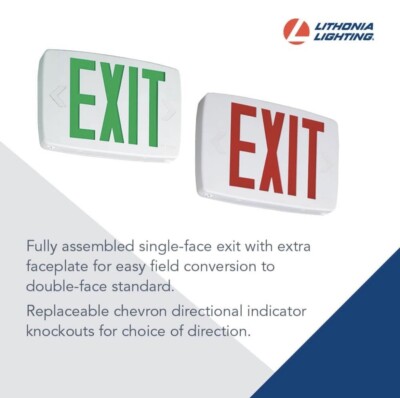 Lithonia Lighting LED Quantum EXIT SIGN, 11 3/4 Inches - BRAND NEW ...