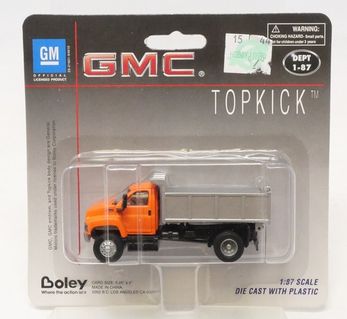 Boley Topkick 3009-96, GMC Single-Axel Dump Truck, Orange-Silver, 1/87 ...