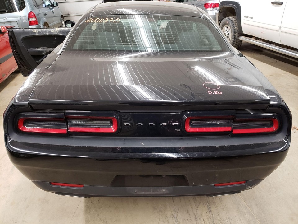 15-22 DODGE CHALLENGER REAR TRUNK DECK LID LIFT GATE PITCH BLACK PAINT ...