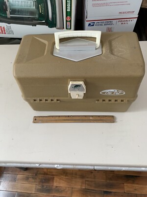 Vintage Old Pal tackle box loaded with lures, hooks, terminal tackle ...