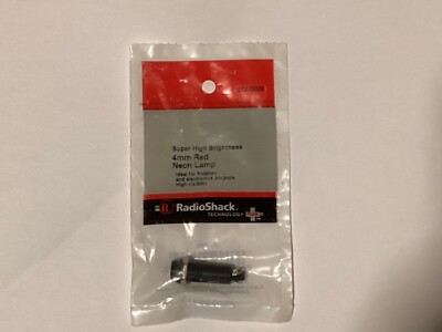 Radio Shack 272-0002 4mm Red Neon Lamp Super High Brightness 10.2mm ...