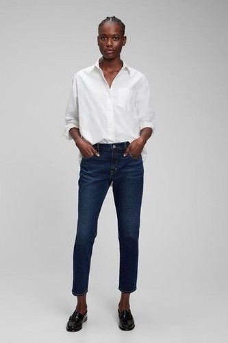 Gap Best Girlfriend Jeans - Indigo - Size 25P W 25 L 30 UK 6 New! £49 ...