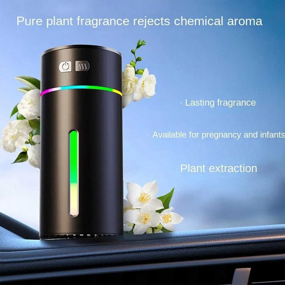 Car Waterless Diffuser for Essential Oils 300ml Dual Nozzle Battery ...