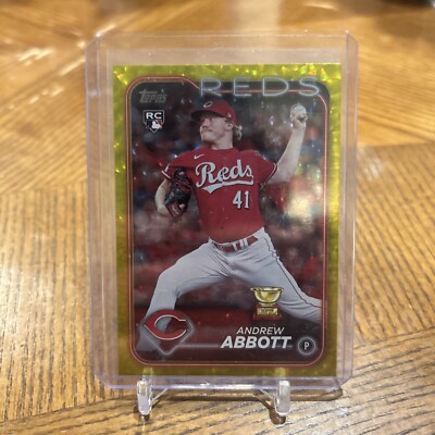 2024 Topps Series 1 ANDREW ABBOTT Gold /50 RC #214 Reds | eBay