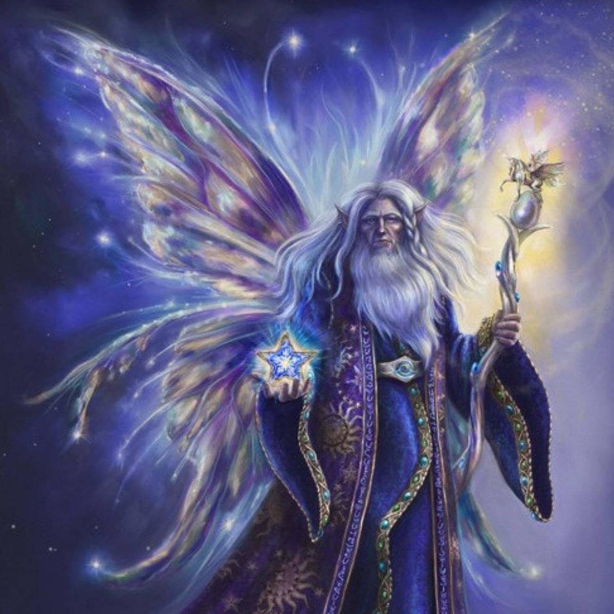 Fantasy Art Wizard RPG Fantasy Character, Male, Human Wizard Claudio