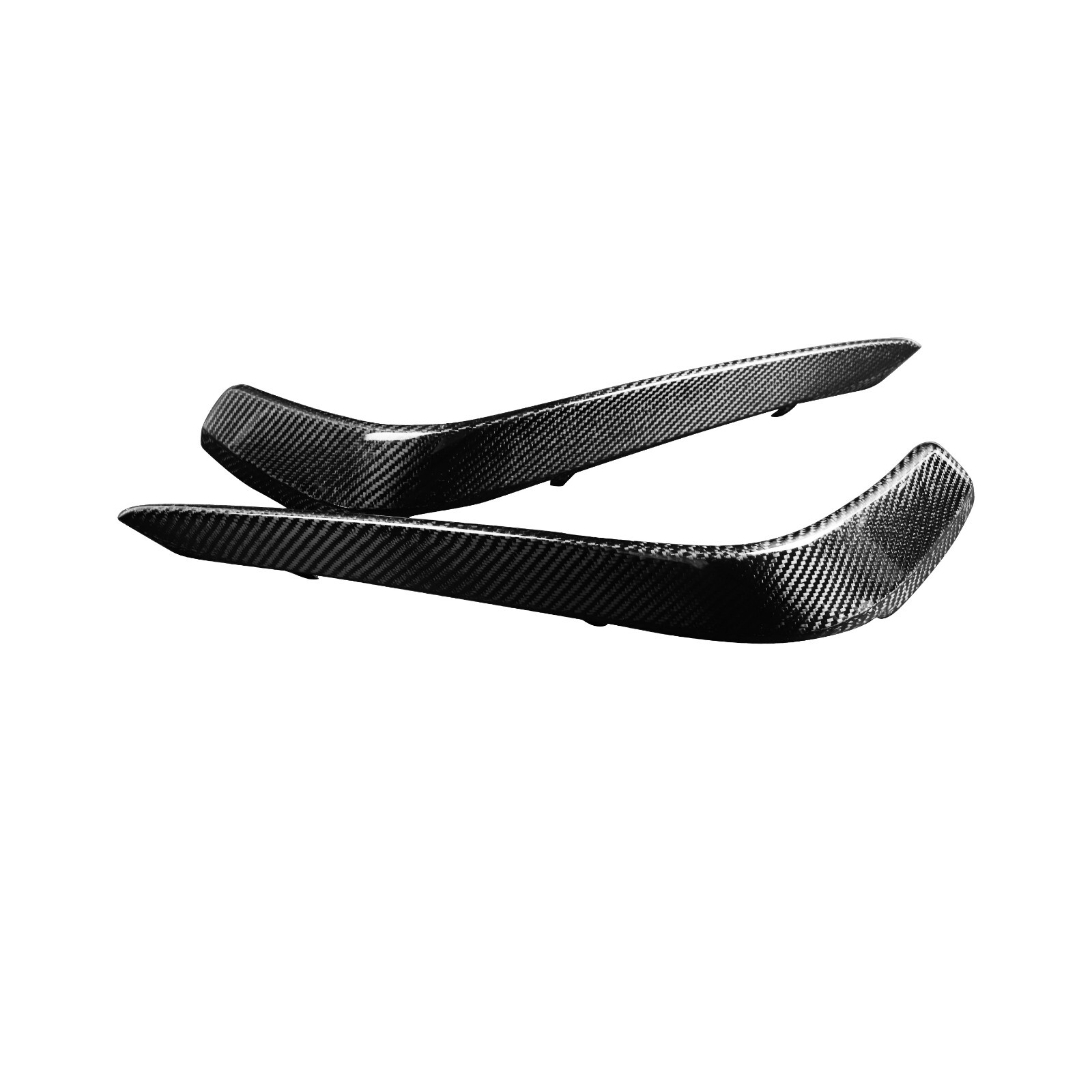 Dry Carbon Fiber Front Bumper Fog Lamp Spoiler Cover For Benz W205 S205 ...