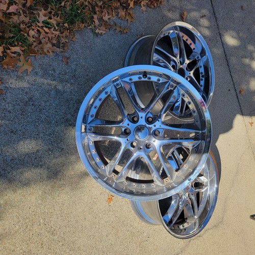 Akuza 381 Blade Chrome Wheels Rims + Caps 20" 6x127 HB77 ET+35 | One ...