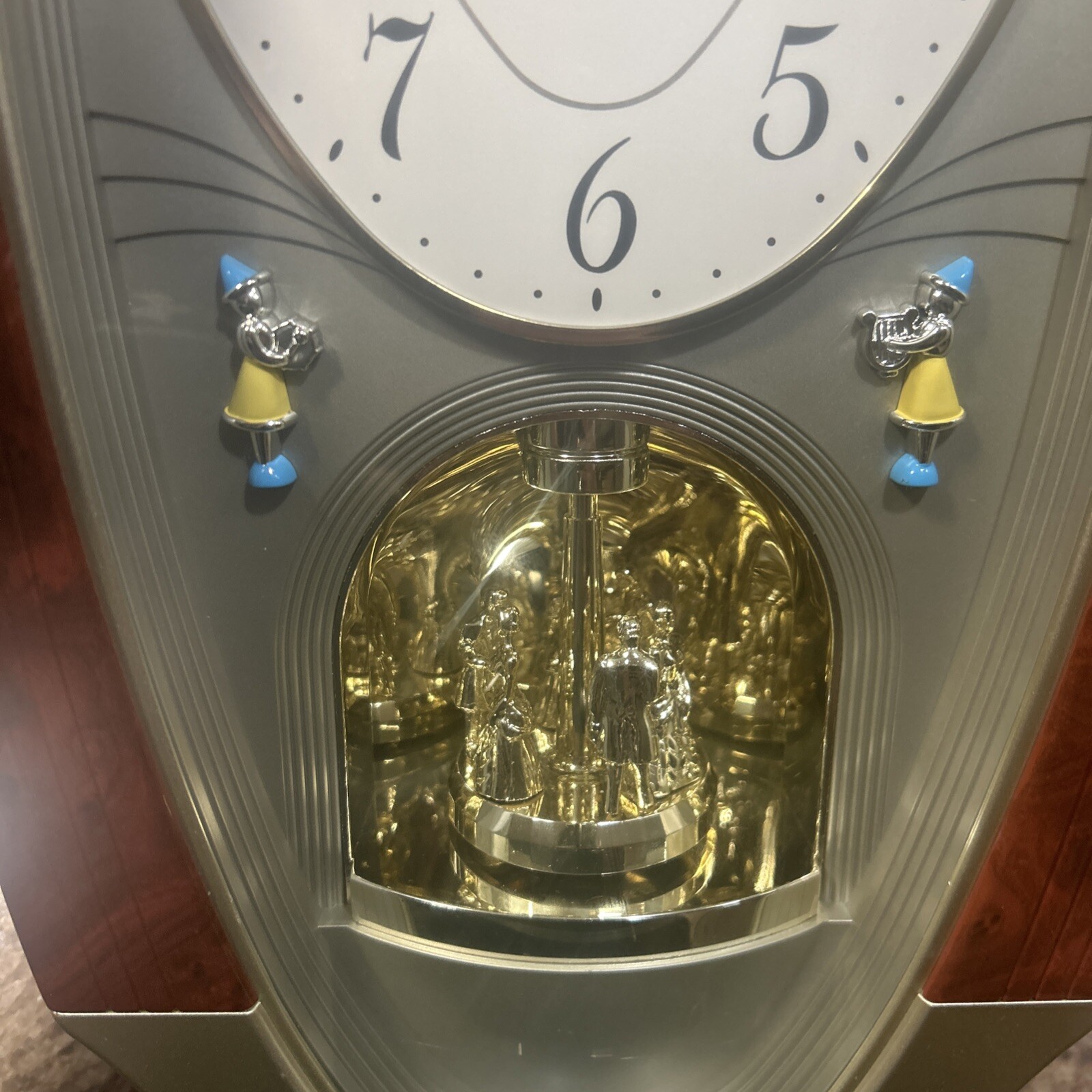 Rhythm Clocks Quartz Musical Motion Clock Eleco About 19 Inch. Wood ...